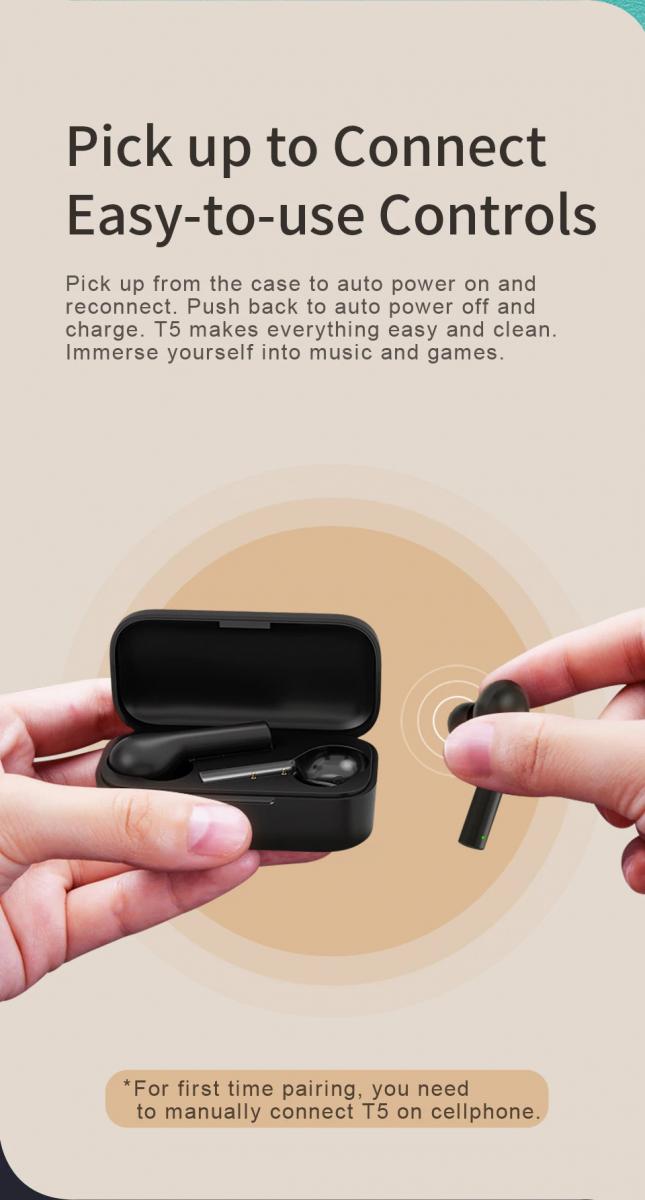 Jual QCY Earphone Bluetooth 5.0 TWS Noise Reduction HD Stereo